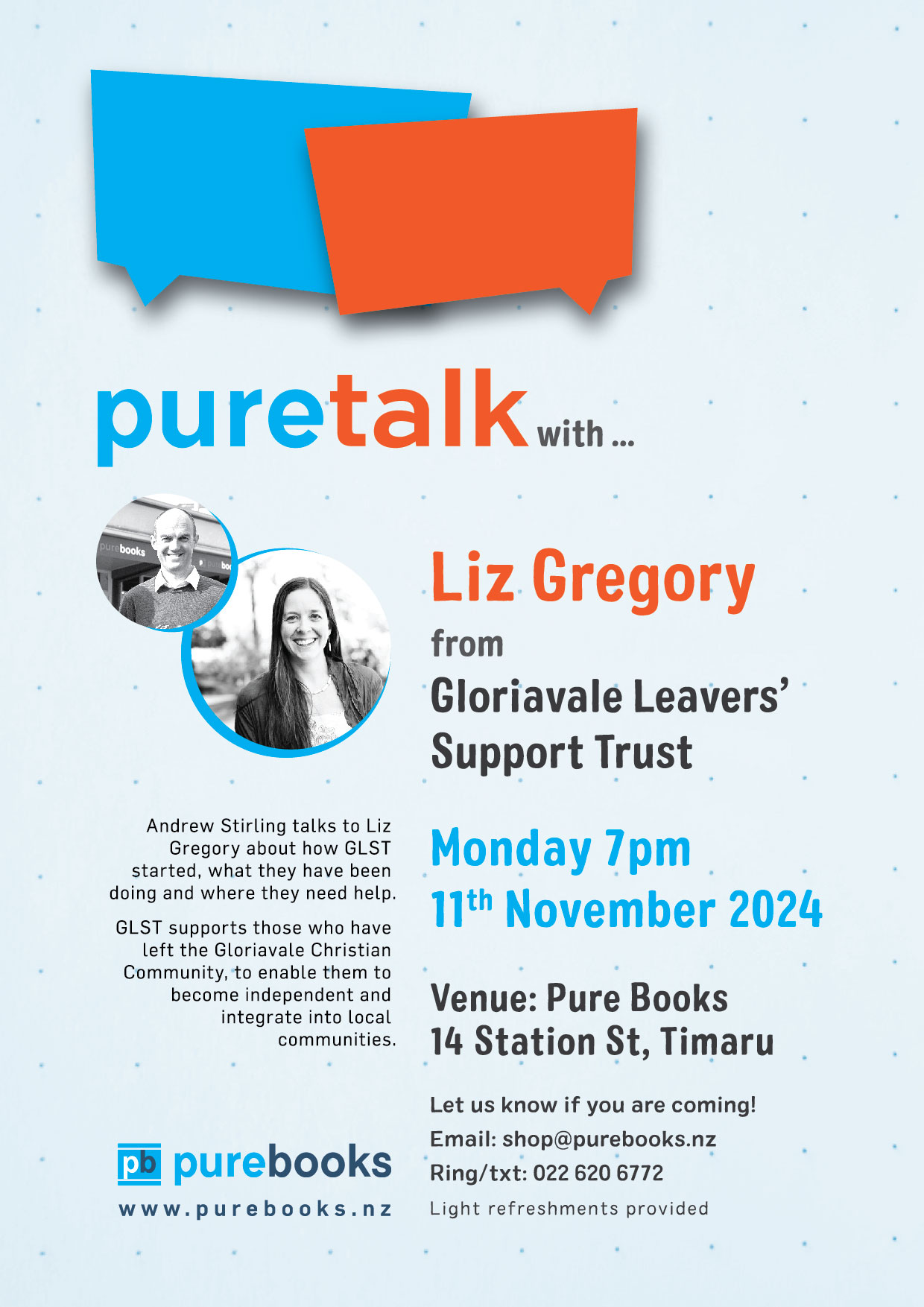 Events – Gloriavale Leavers' Support Trust